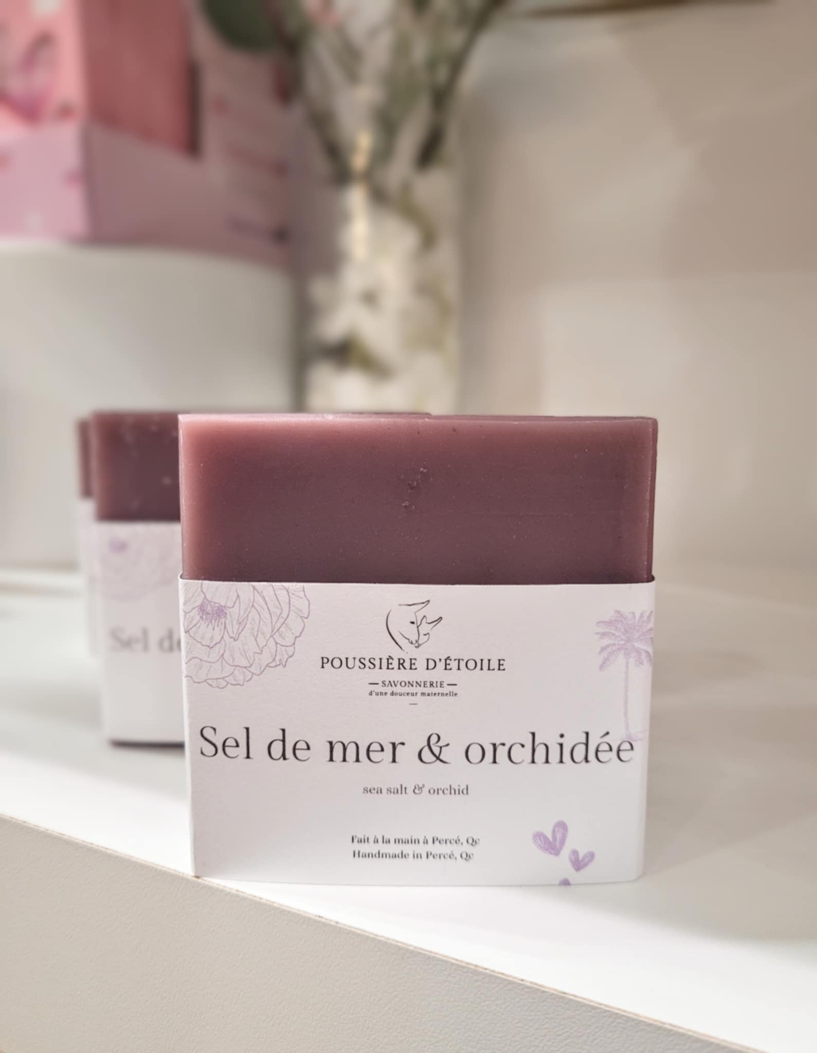 Sel de mer et orchidée - Savonnerie poussière d'étoile | Mlle et Coco – Mlle et Coco Inc.