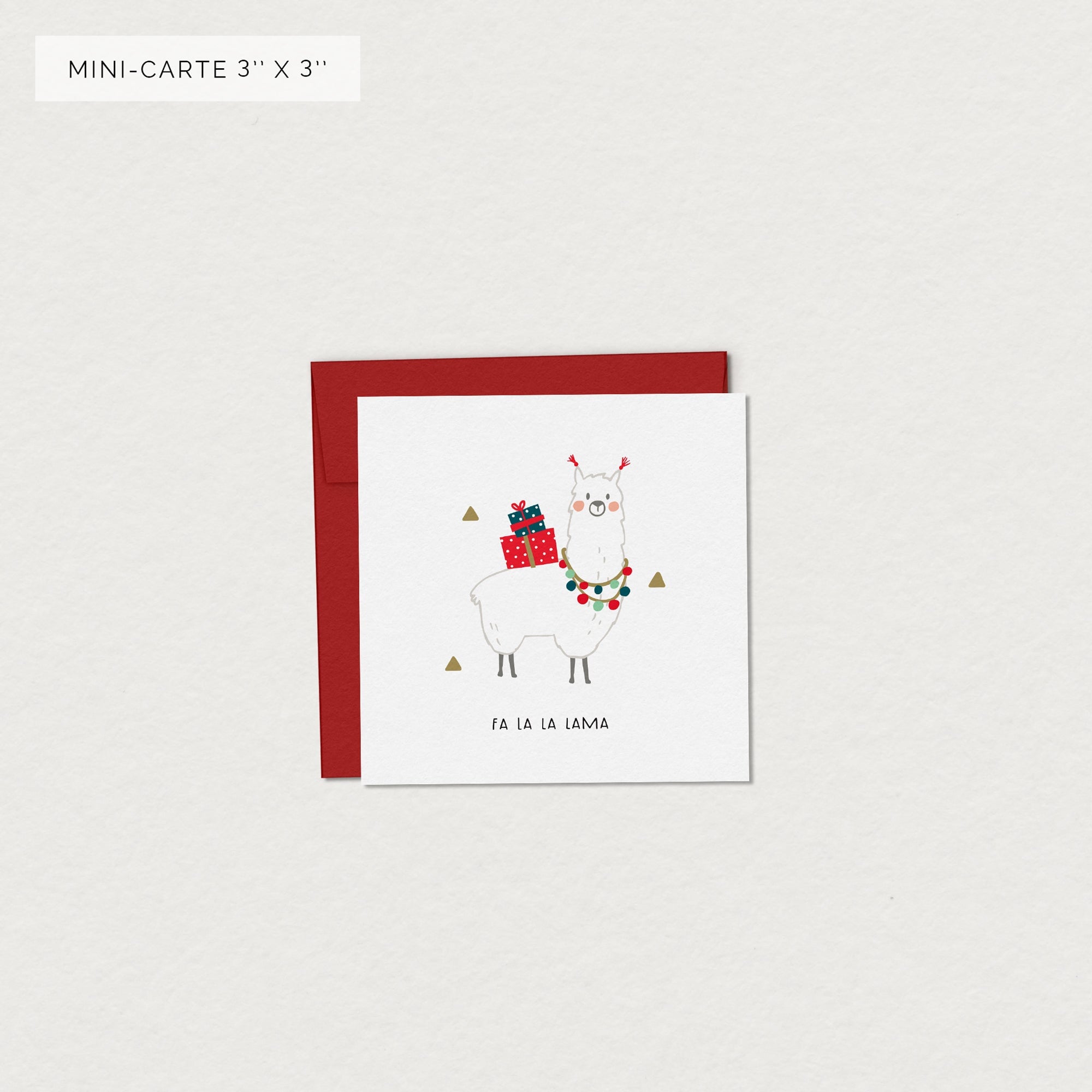 Mini carte de souhaits - Fa lala Lama - Mimosa Design | Mlle et Coco ...
