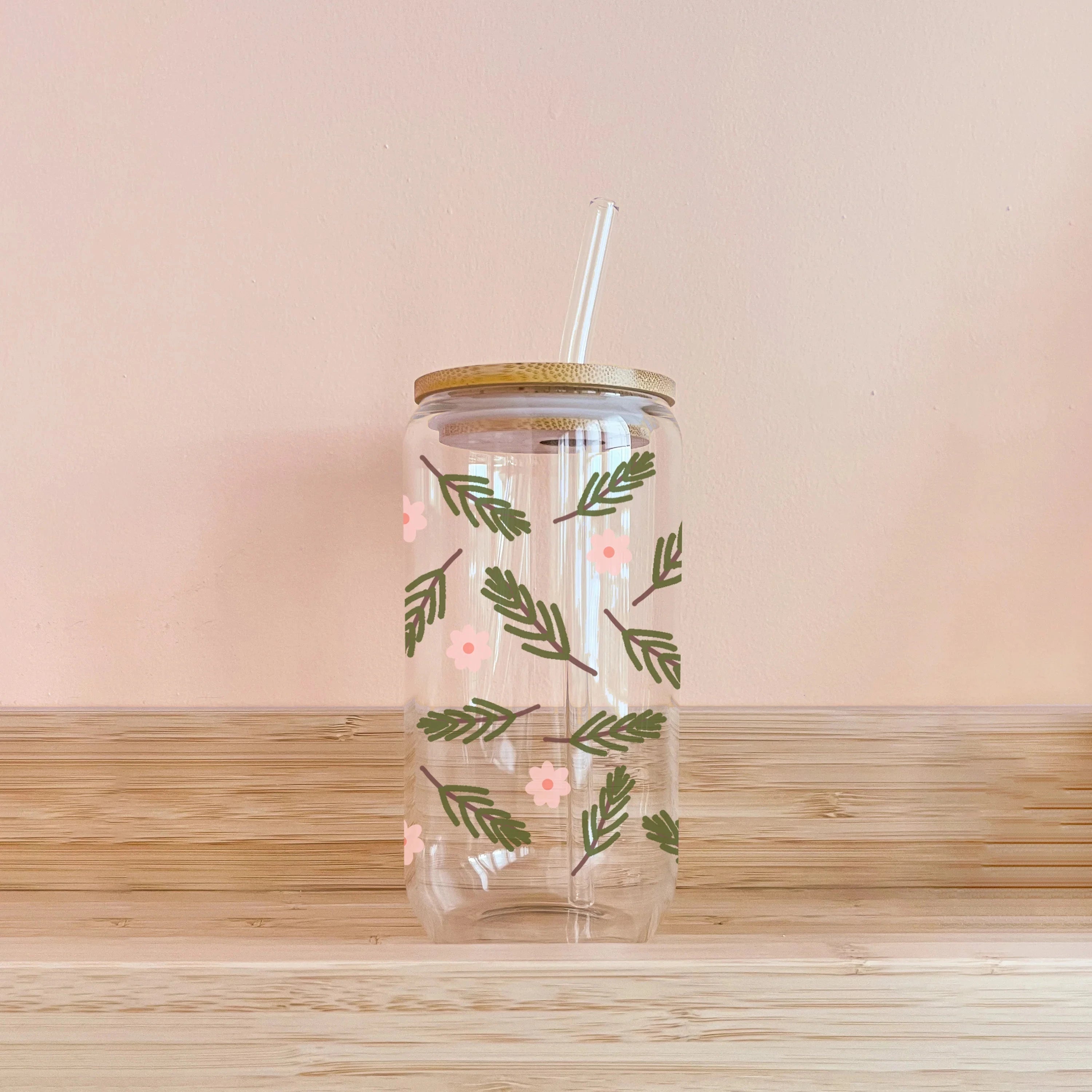 Verre 16 0z - Sapins - Mömy | Mlle et Coco – Mlle et Coco Inc.