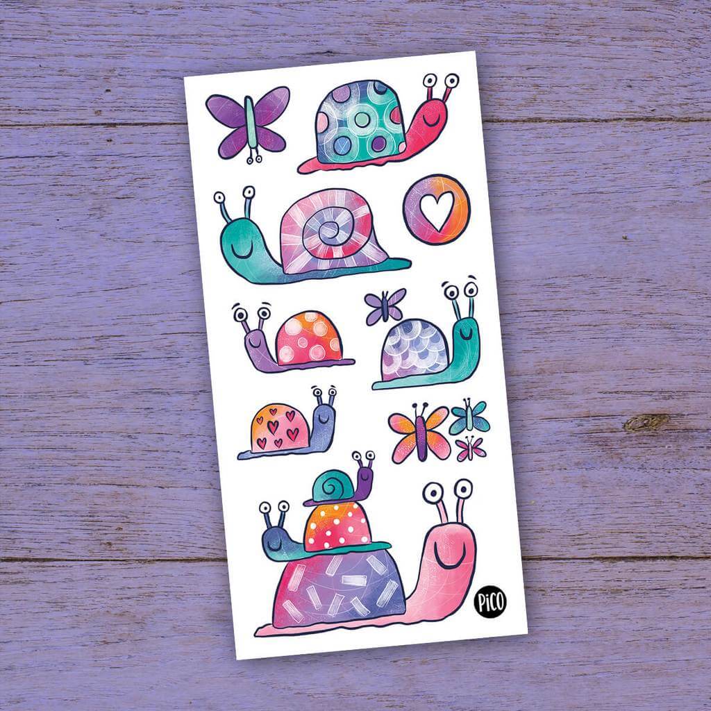Temporary Tattoos - Snails - Pico Tattoo | Miss and Coco – Mlle et Coco ...