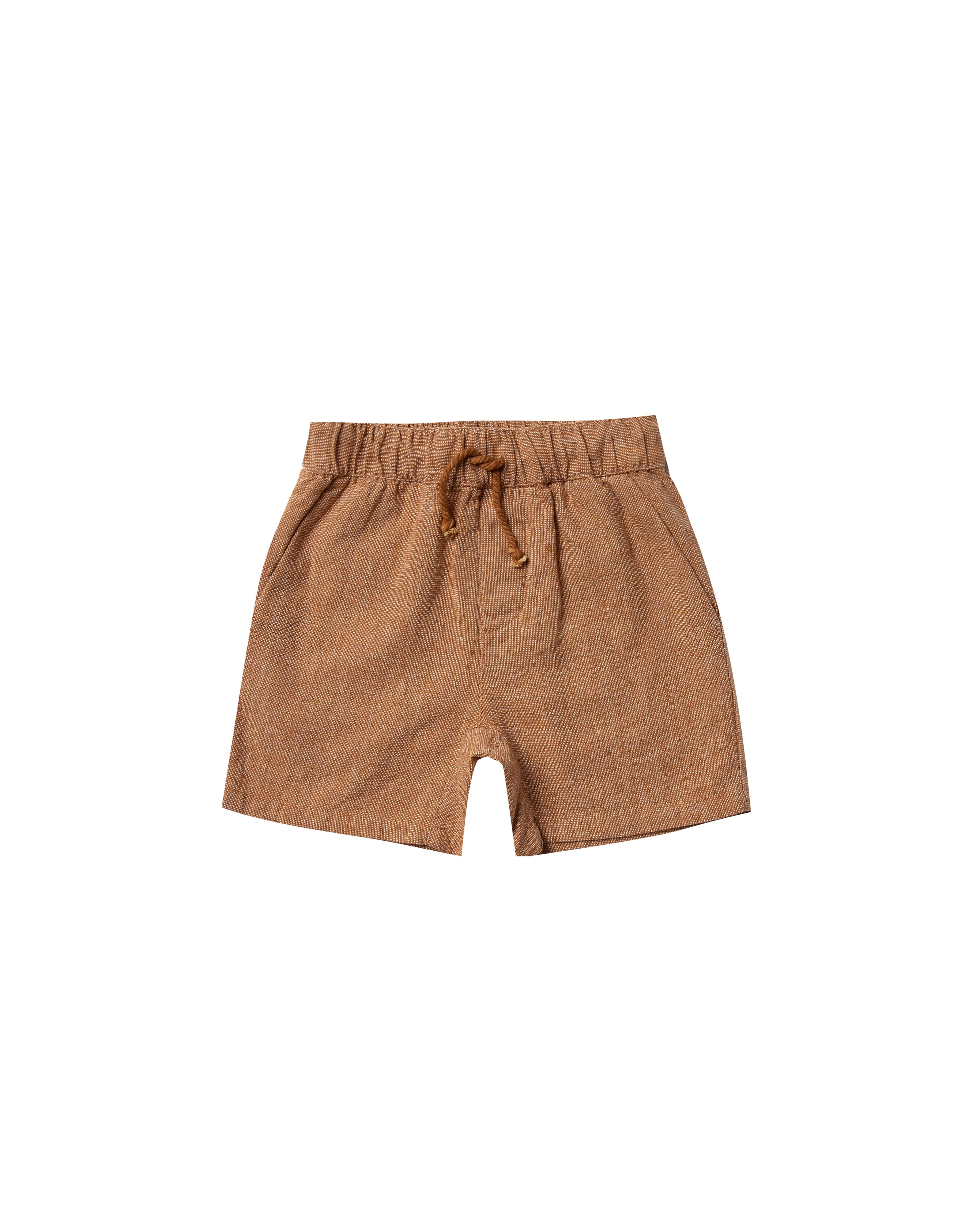 Short en lin - Caramel chiné - Rylee + Cru | Mlle et Coco – Mlle et ...